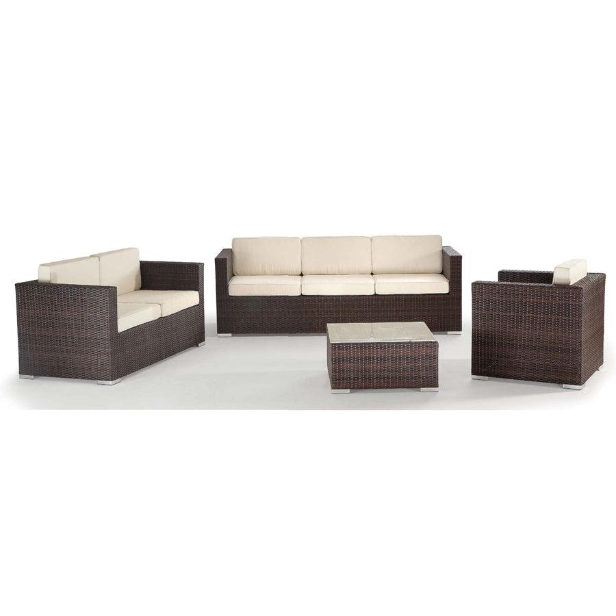 Grattoni Sole Garten Lounge Set - Polyrattan - 4-teilig