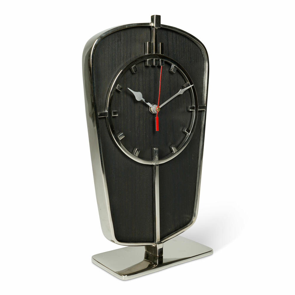 Authentic Models Art Deco Desk Clock Silver, desk clock, clock, decora