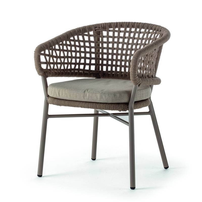 Grattoni Atol garden armchair with rope tissue | 5%code🥇