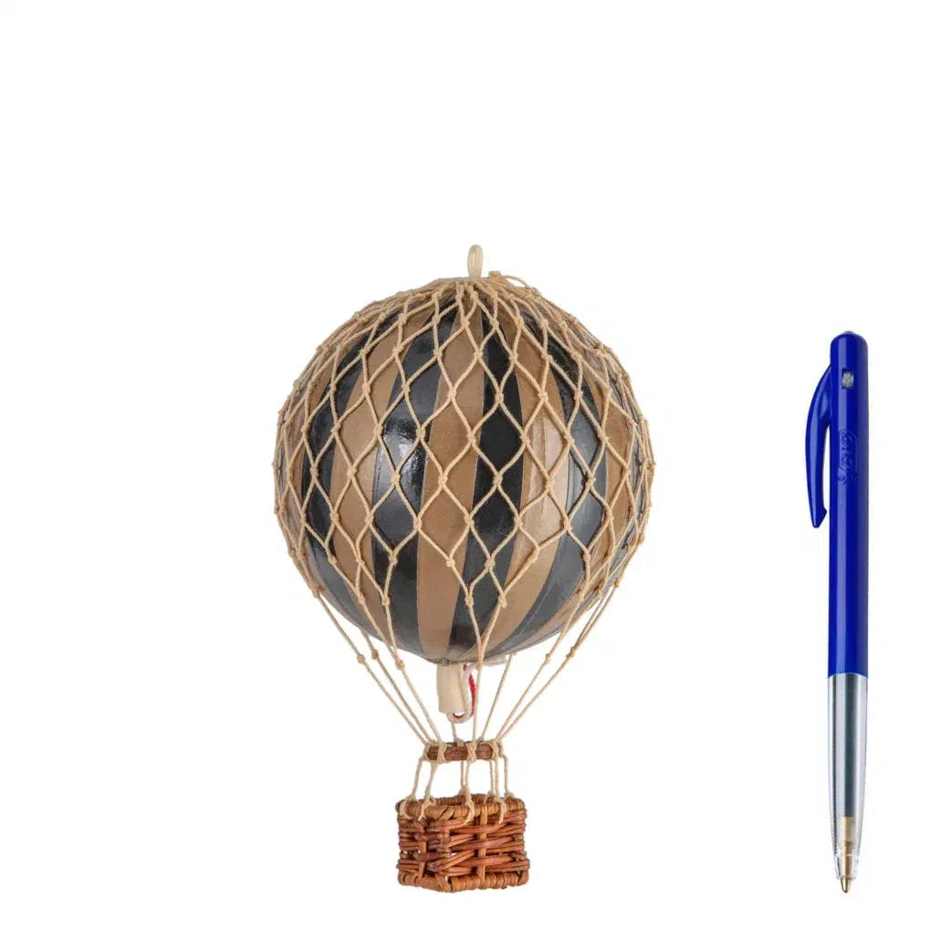Authentic Models Ballon floating the skies, gold black, hot air balloo
