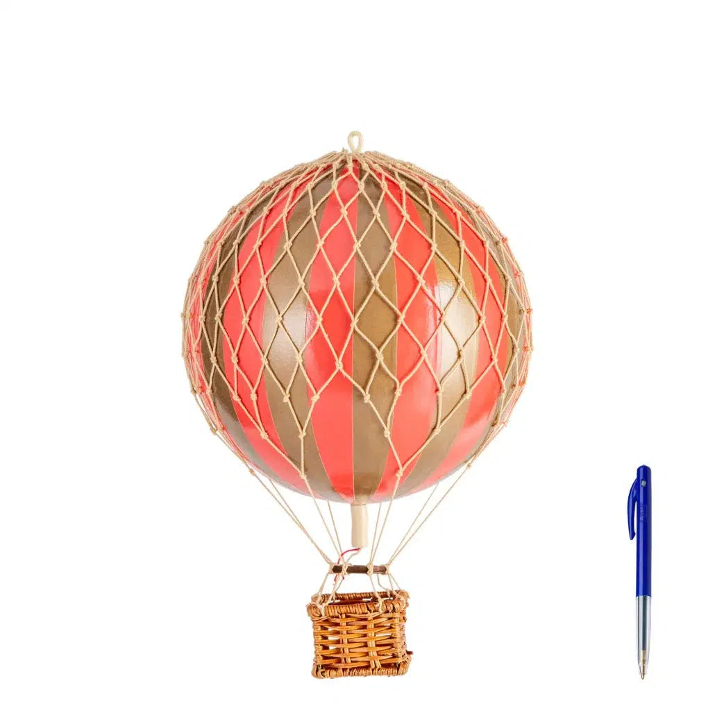 Authentic Models Balloon TRAVELS LIGHT, Gold Red Heißluftballon M